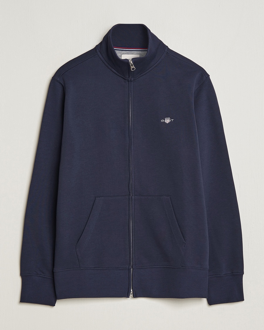 GANT Sherpa Fleece Full Zip Dark Cactus hos CareOfCarl.no