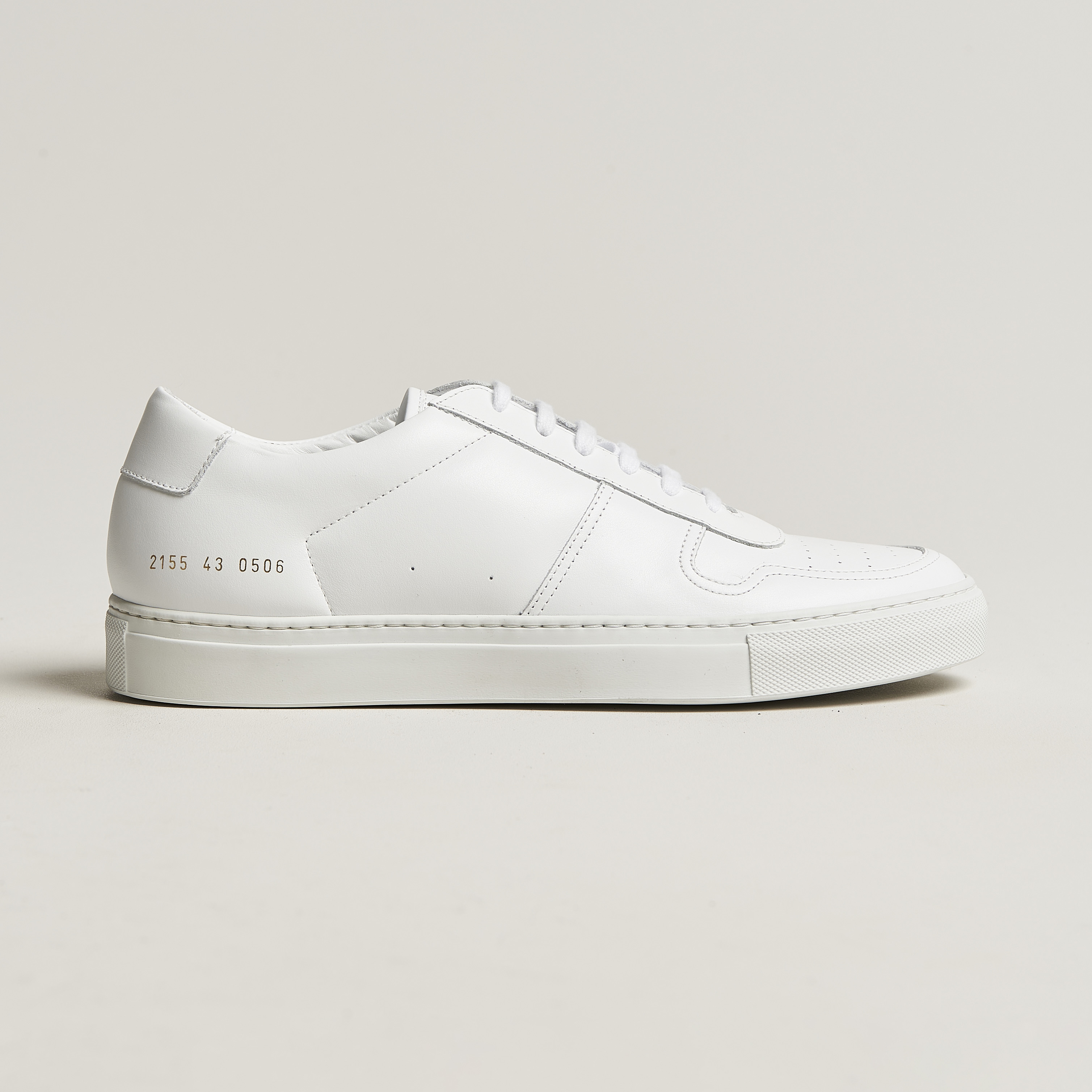 Common Projects B Ball Leather Sneaker White hos CareOfCarl.no