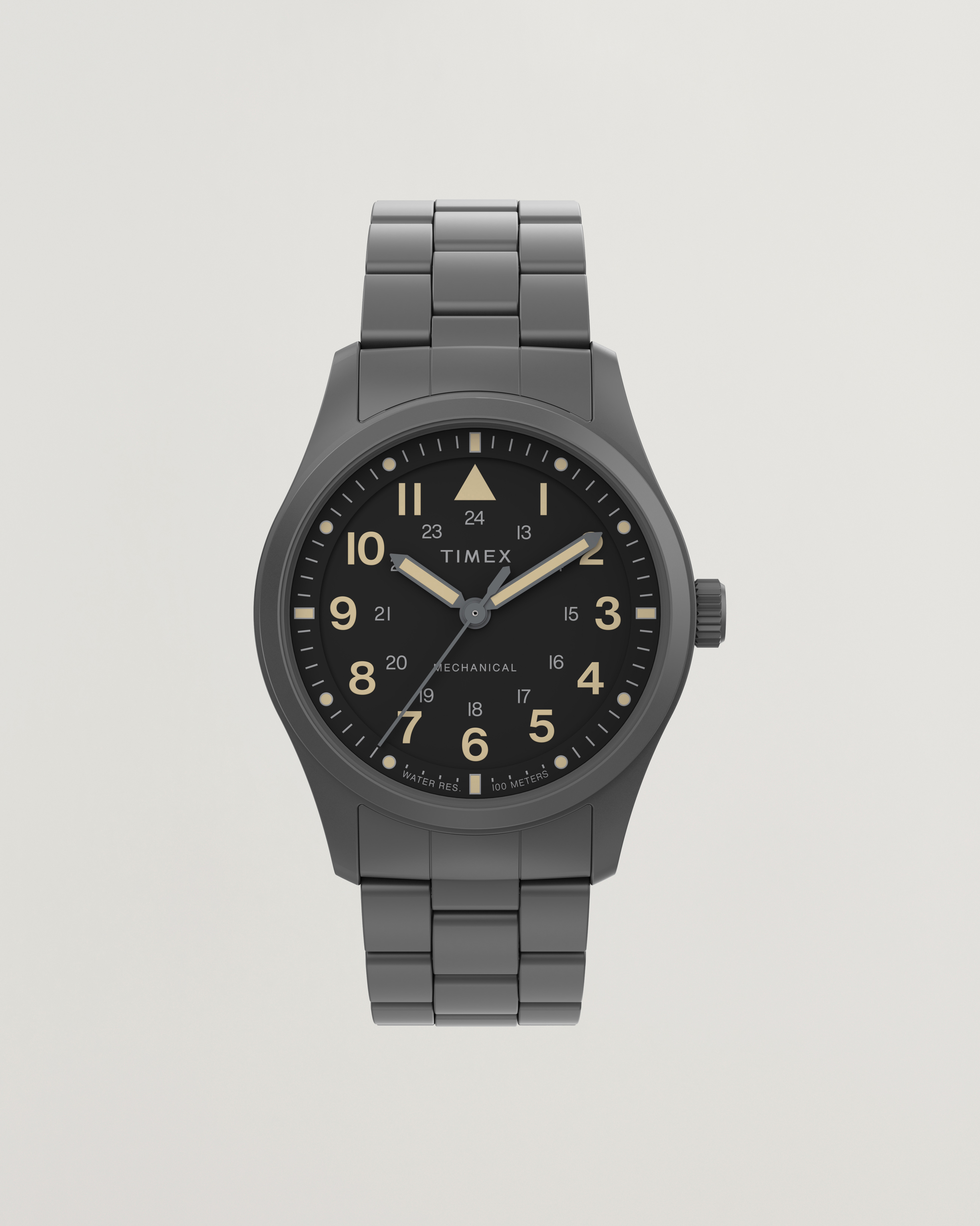 Timex Field Post Mechanical Watch 38mm Gunmetal Finish hos CareOfCarl.no