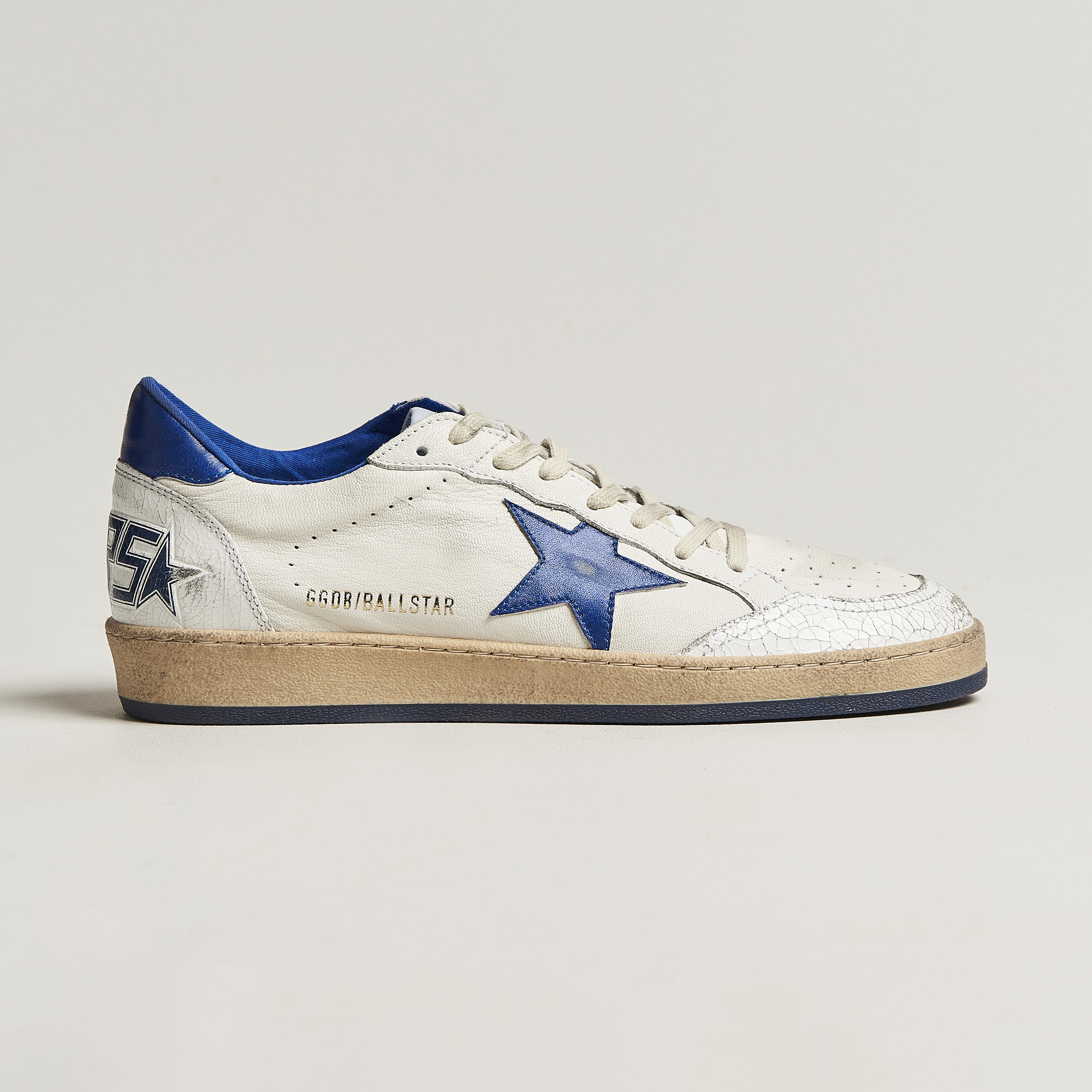 Golden Goose Deluxe Brand Ball Star Sneakers White/Blue hos CareOfCarl.no