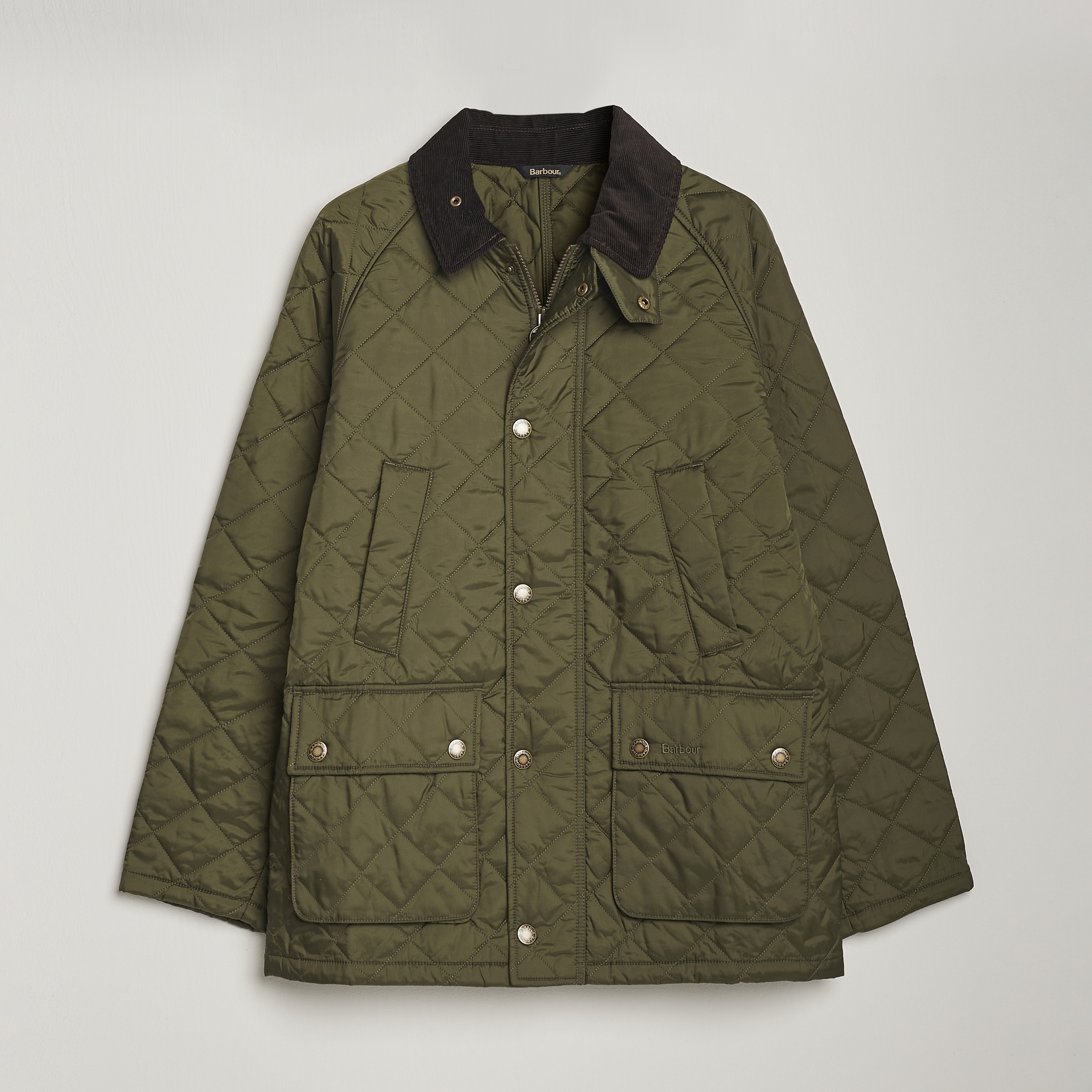 Barbour Lifestyle Ashby Quilted Jacket Olive hos CareOfCarl.no