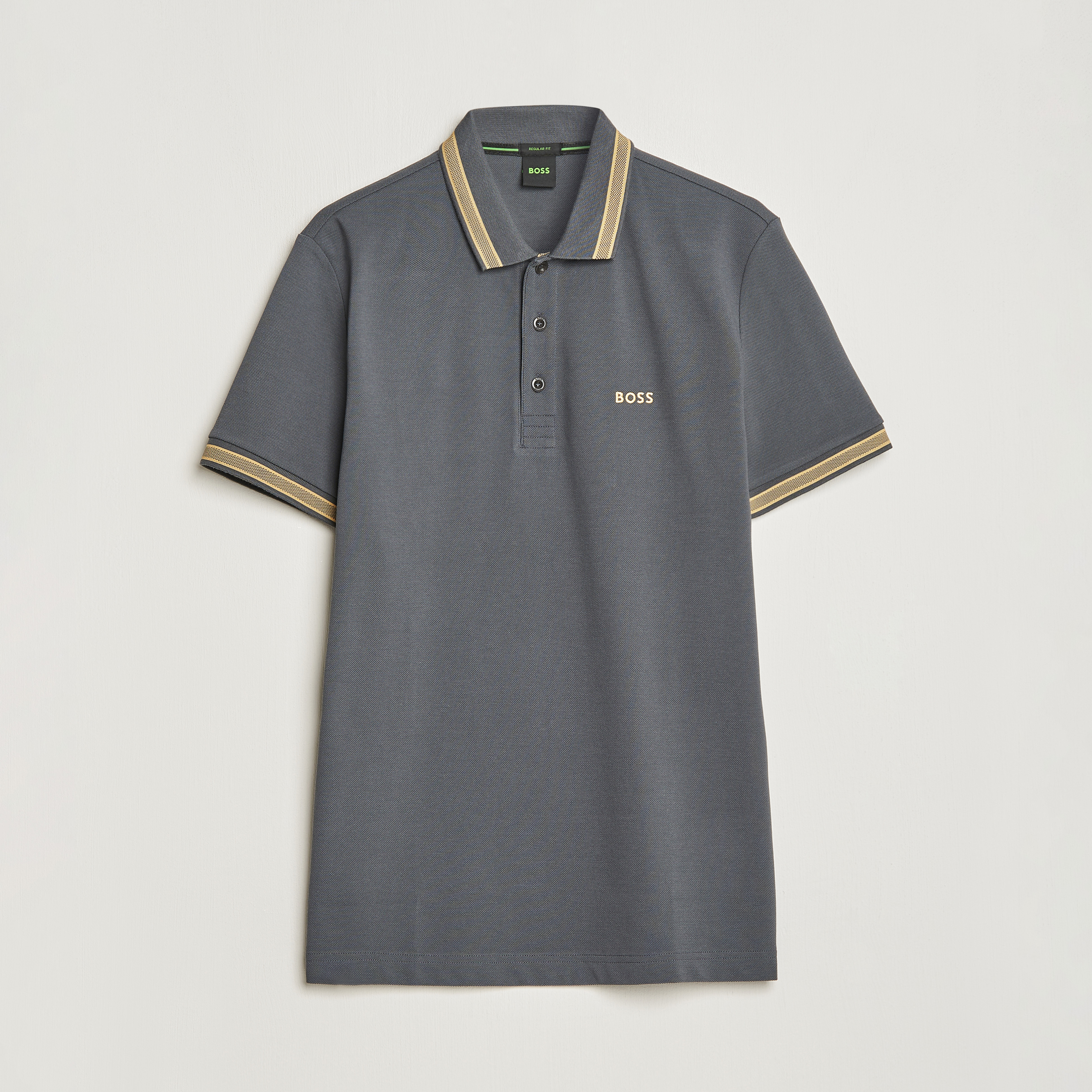 BOSS GREEN Paddy Piké Dark Grey hos CareOfCarl.no
