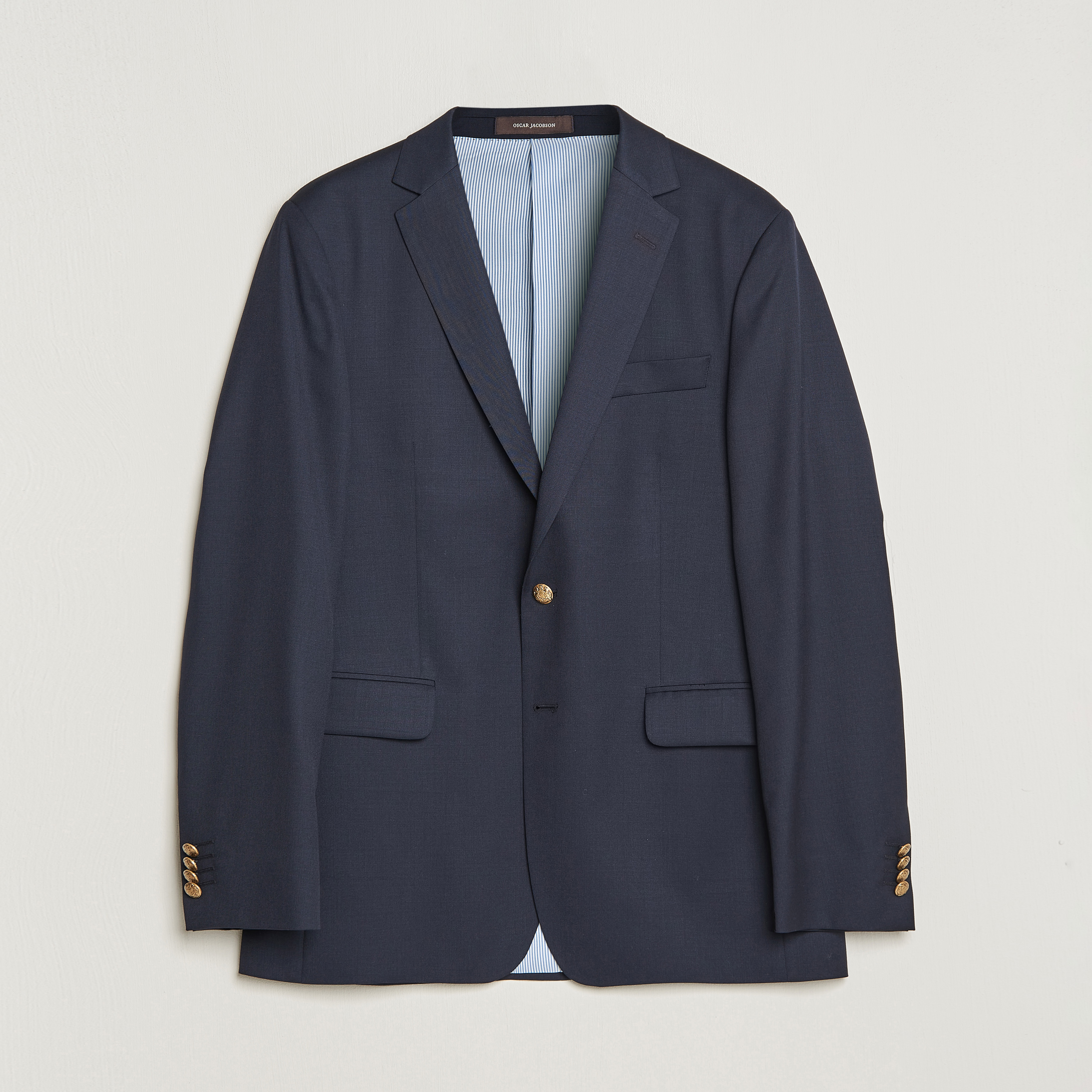 Oscar Jacobson John Club Wool Blazer Navy hos CareOfCarl.no