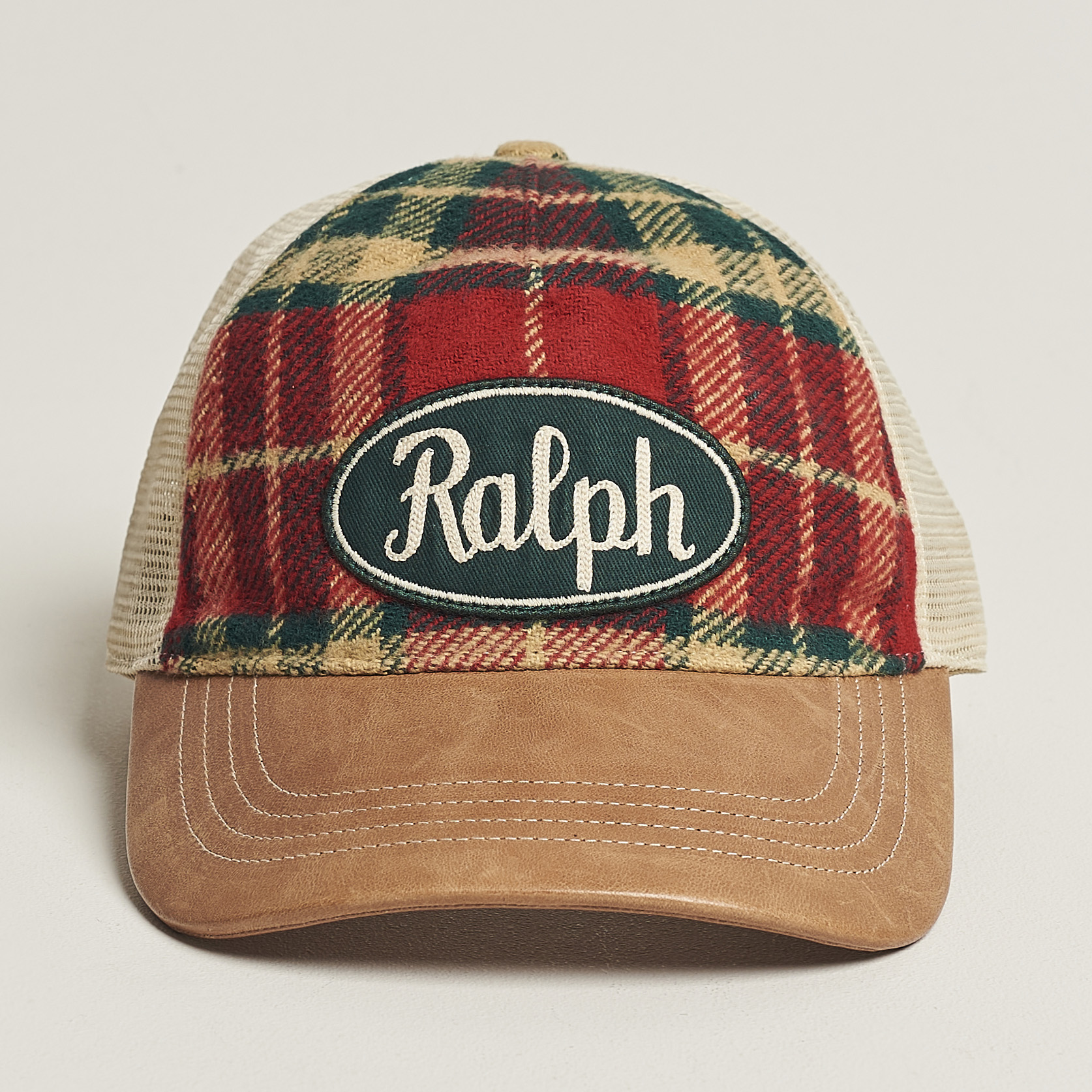 Polo Ralph Lauren Flannel Ralph Cap Red/Black Multi hos CareOfCarl.no