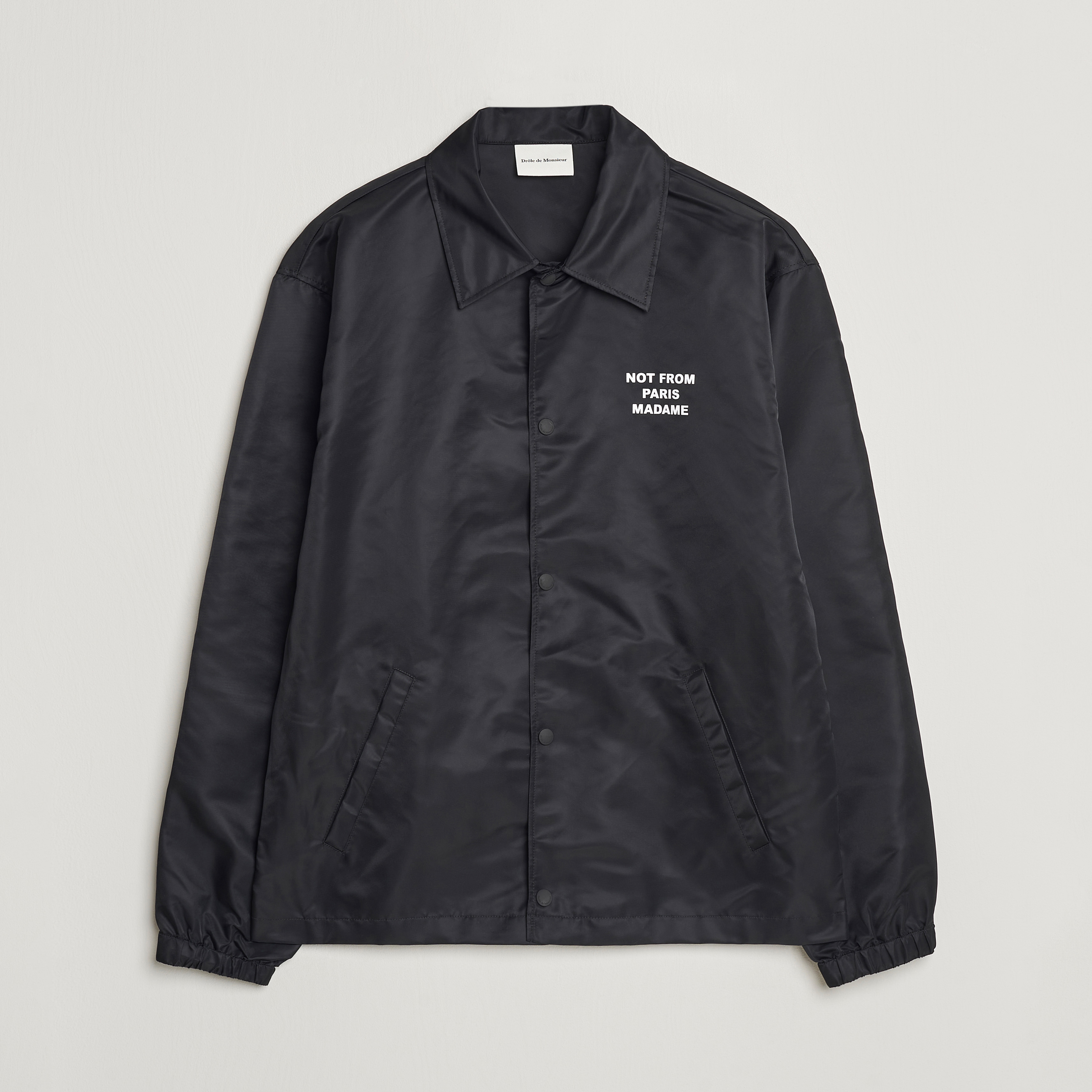 Drôle de Monsieur La Veste Slogan Jacket Black hos CareOfCarl.no