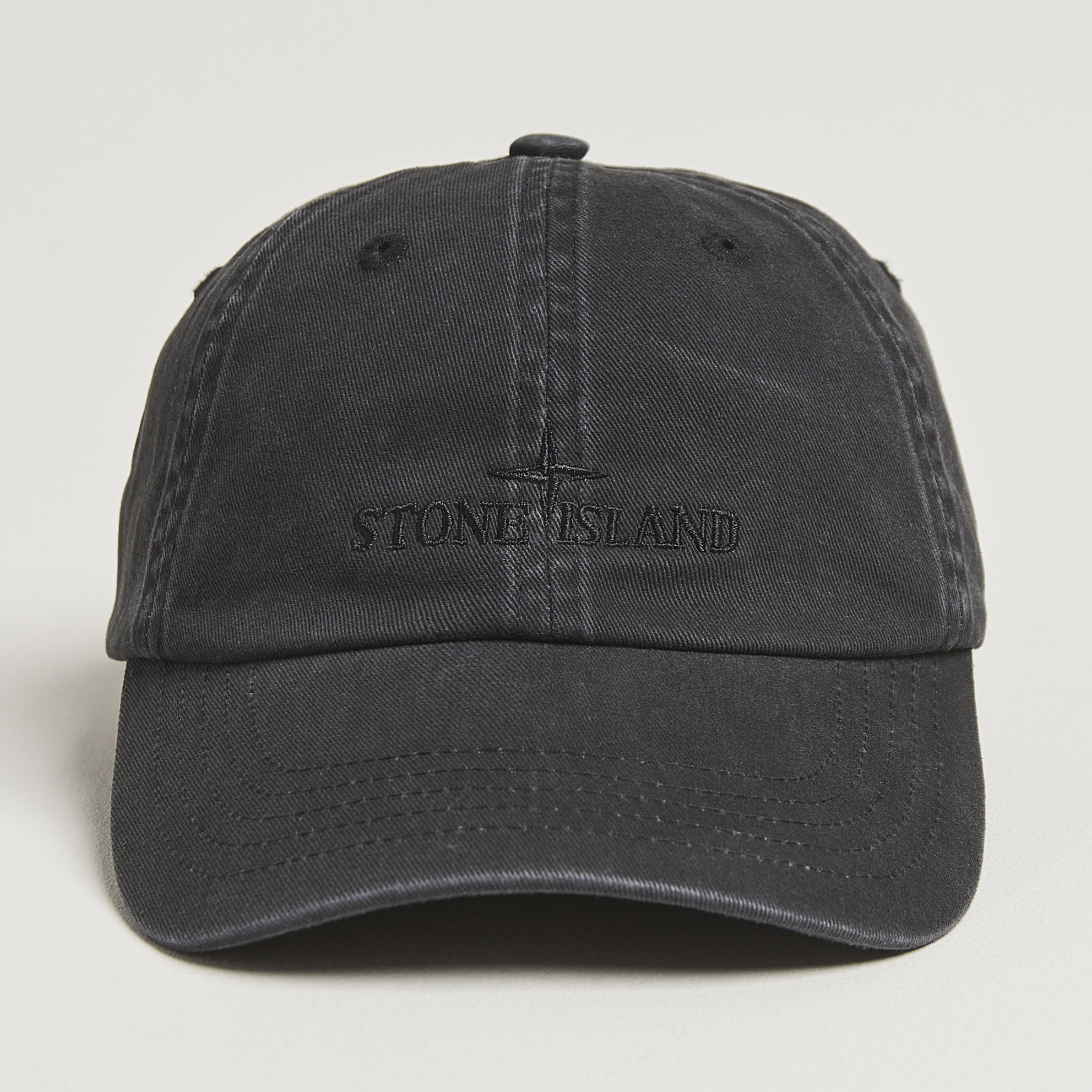 Stone IslandCotton Gabardine CapBlack hos CareOfCarl.no