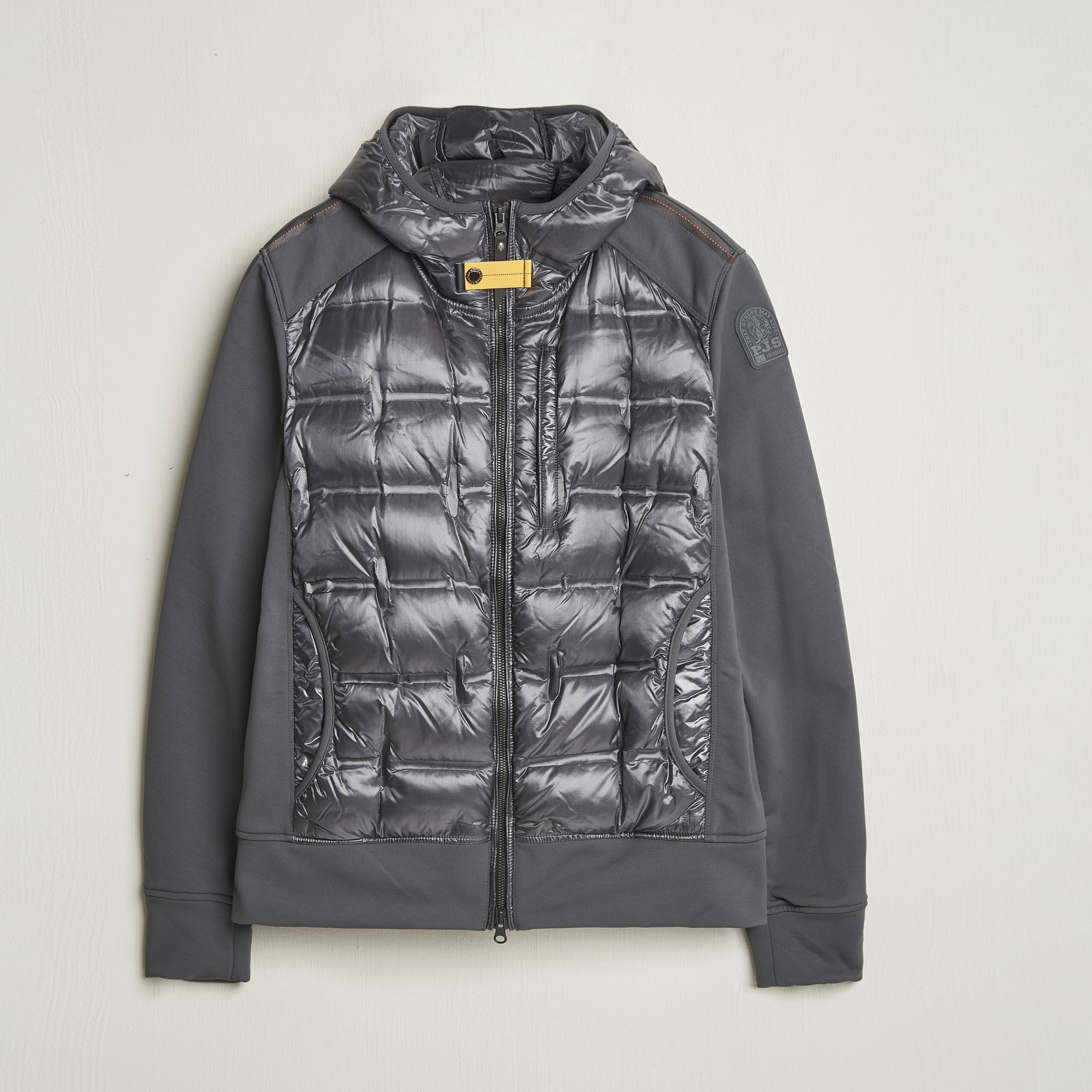 Parajumpers Faron Techno Hybrid Hooded Jacket Gargoyle hos CareOfCarl.no