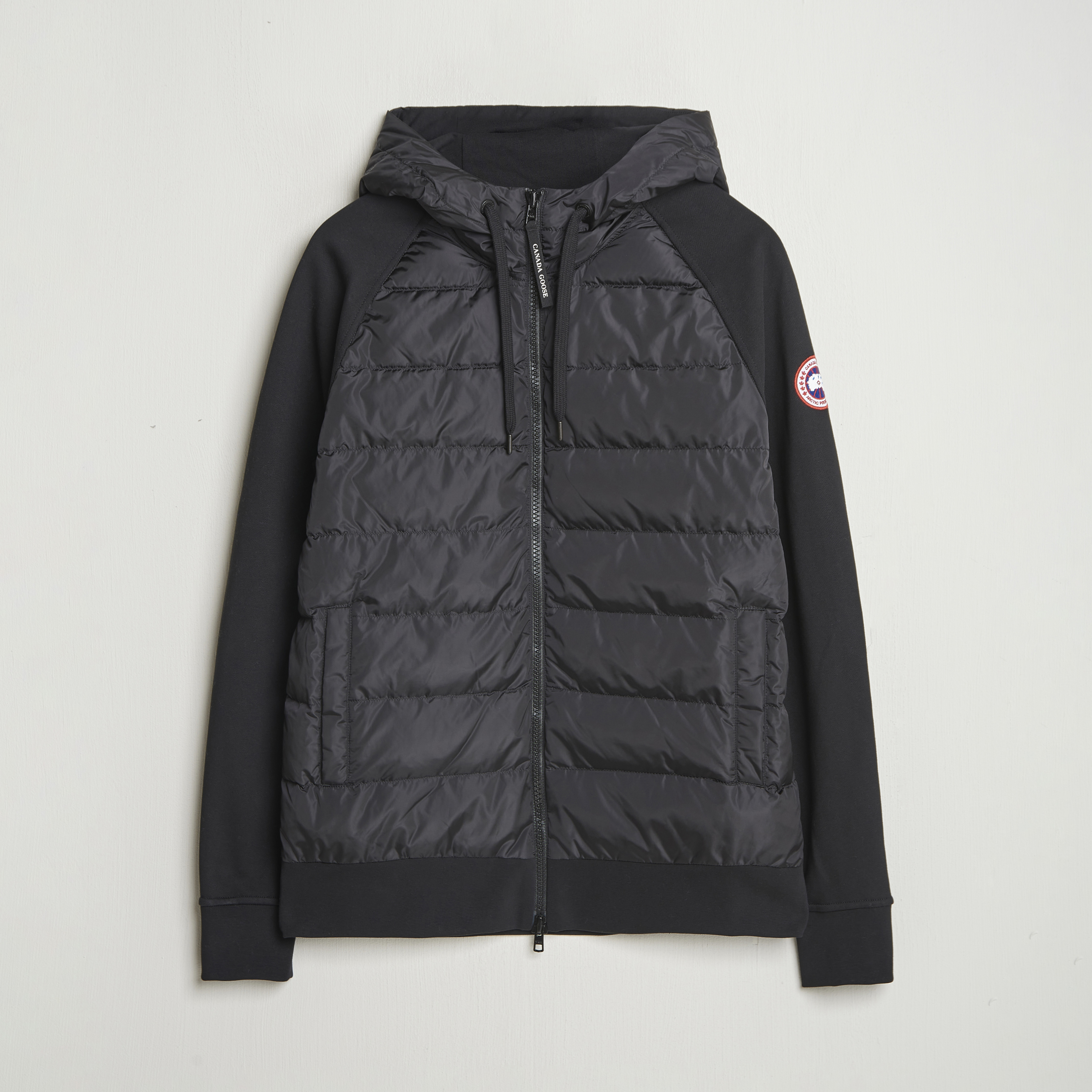 Canada Goose Hybridge Huron Hoody Black hos CareOfCarl.no