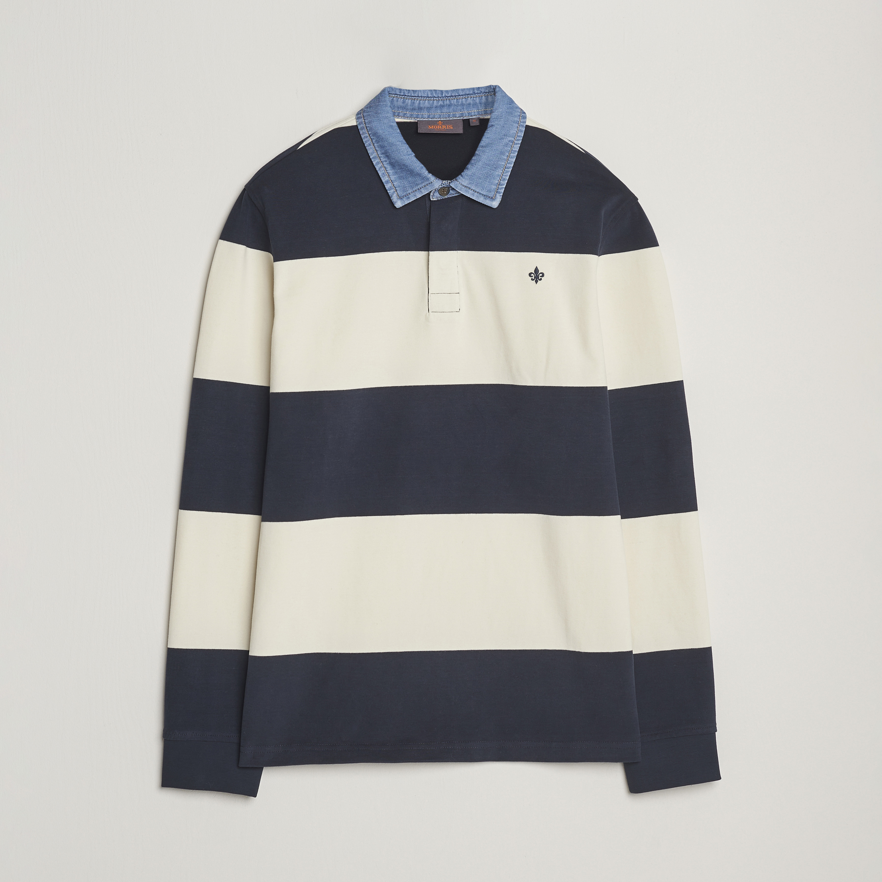 Morris Harbour Rugger Blue/White hos CareOfCarl.no