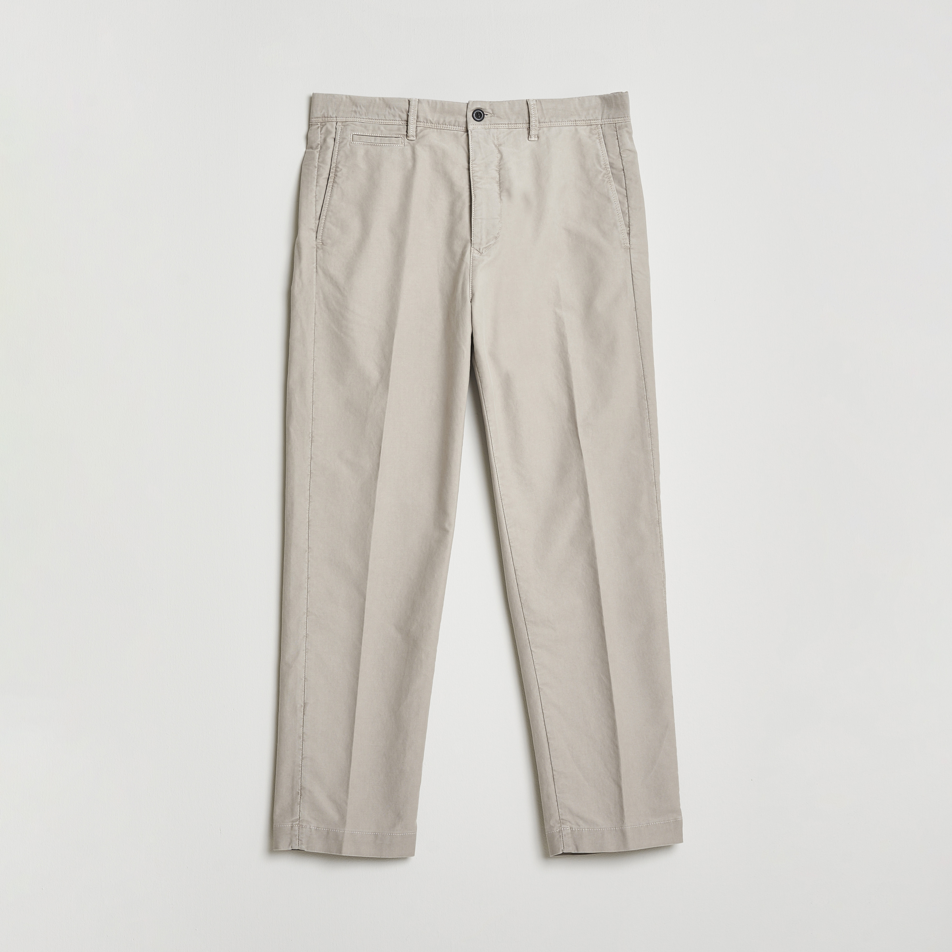 Incotex Regular Fit Garment Dyed Slacks Beige hos CareOfCarl.no