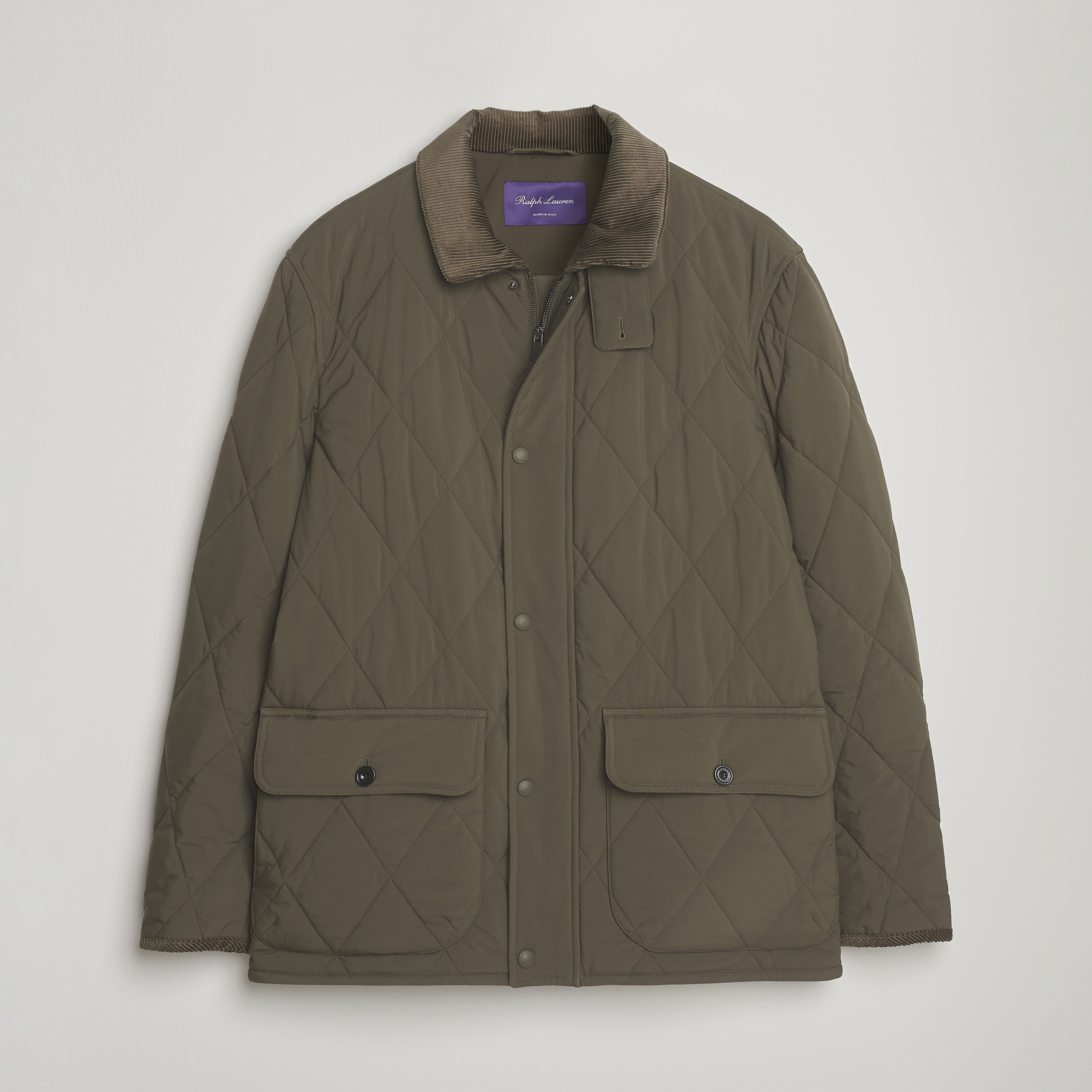 Ralph Lauren Purple Label Carleton Jacket Olive hos CareOfCarl.no