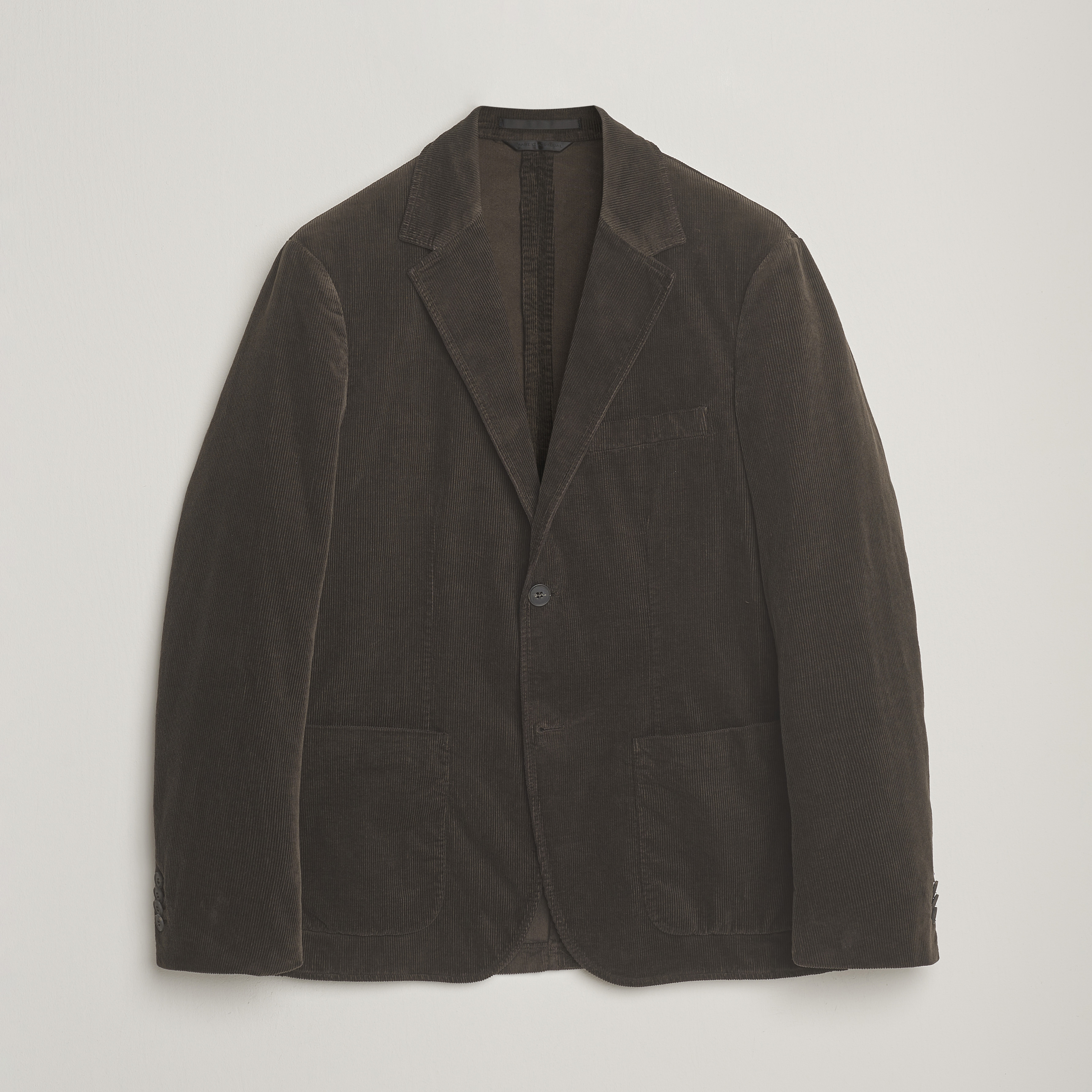 Sunspel Relaxed Corduroy Blazer Coffee hos CareOfCarl.no