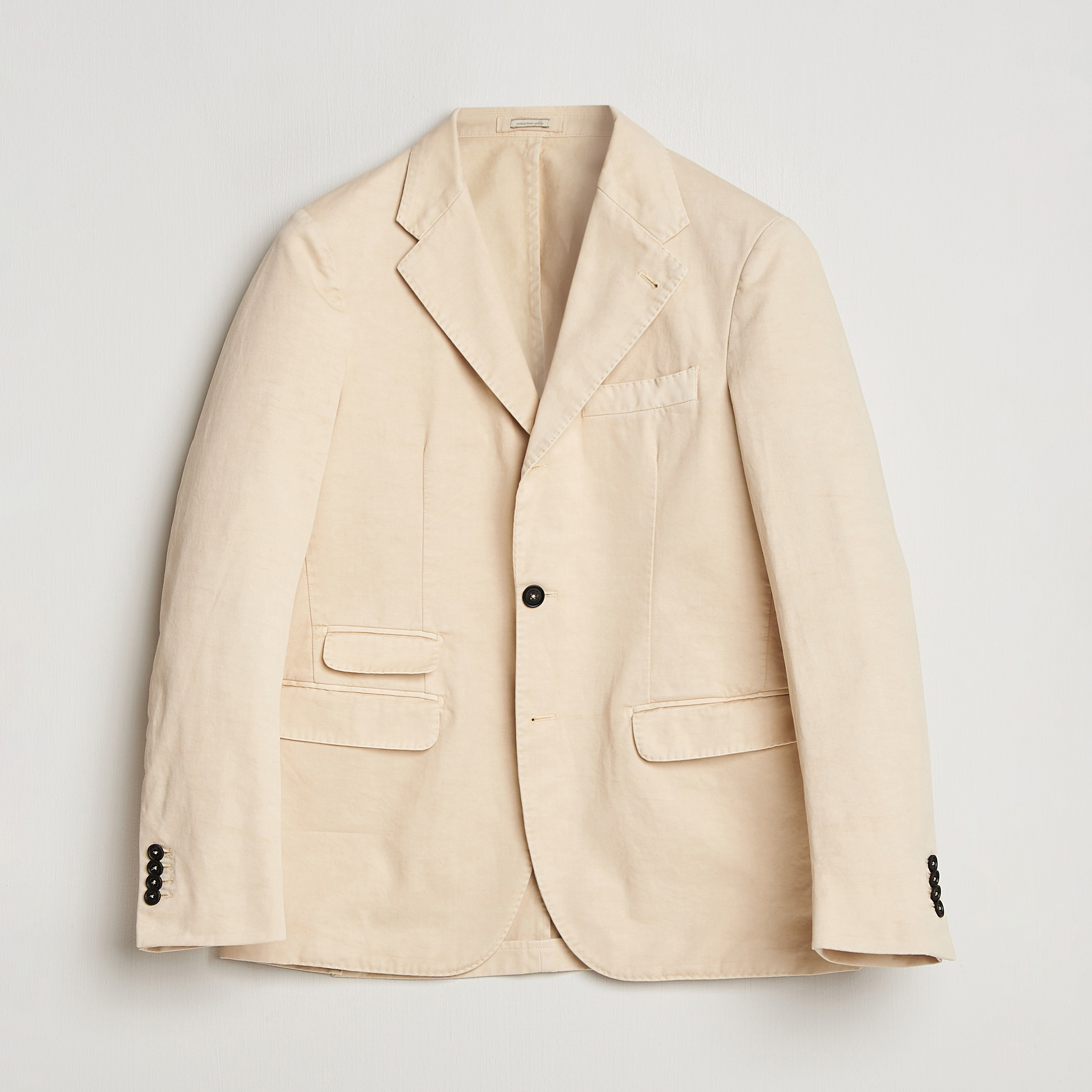 Massimo Alba Sloop Cotton Blazer Light Beige hos CareOfCarl.no