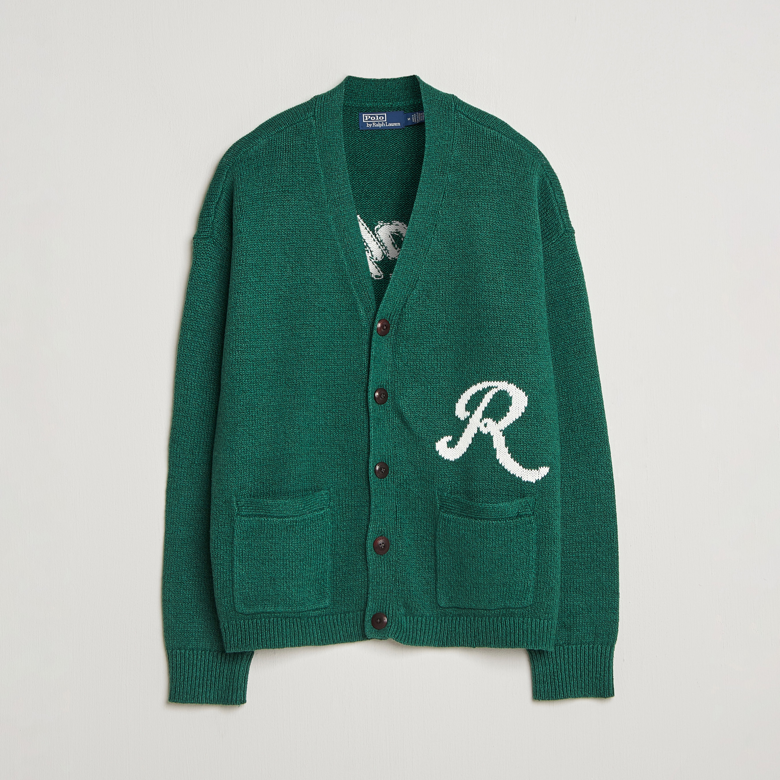 Polo Ralph Lauren Linen Blend Cardigan Bay Green hos CareOfCarl.no