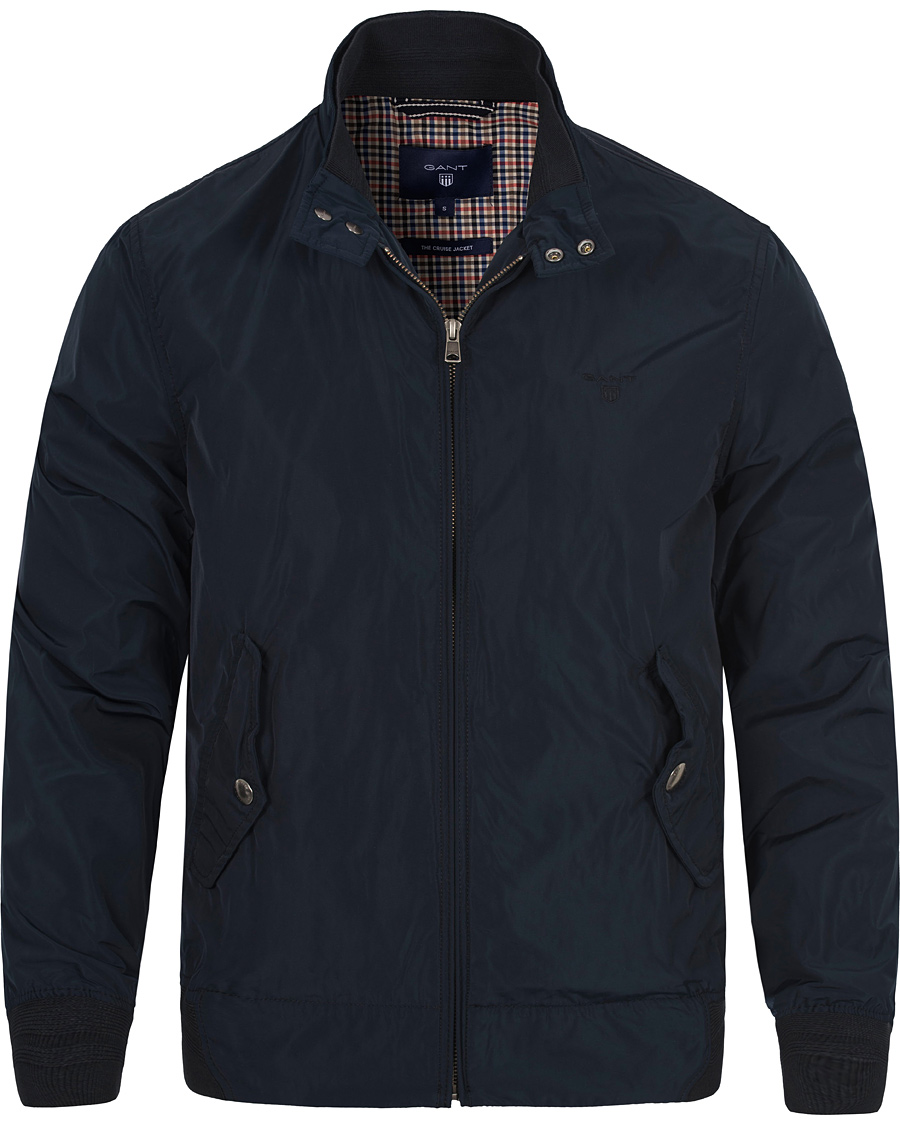 GANT The Cruise Harrington Jacket Navy hos CareOfCarl.no