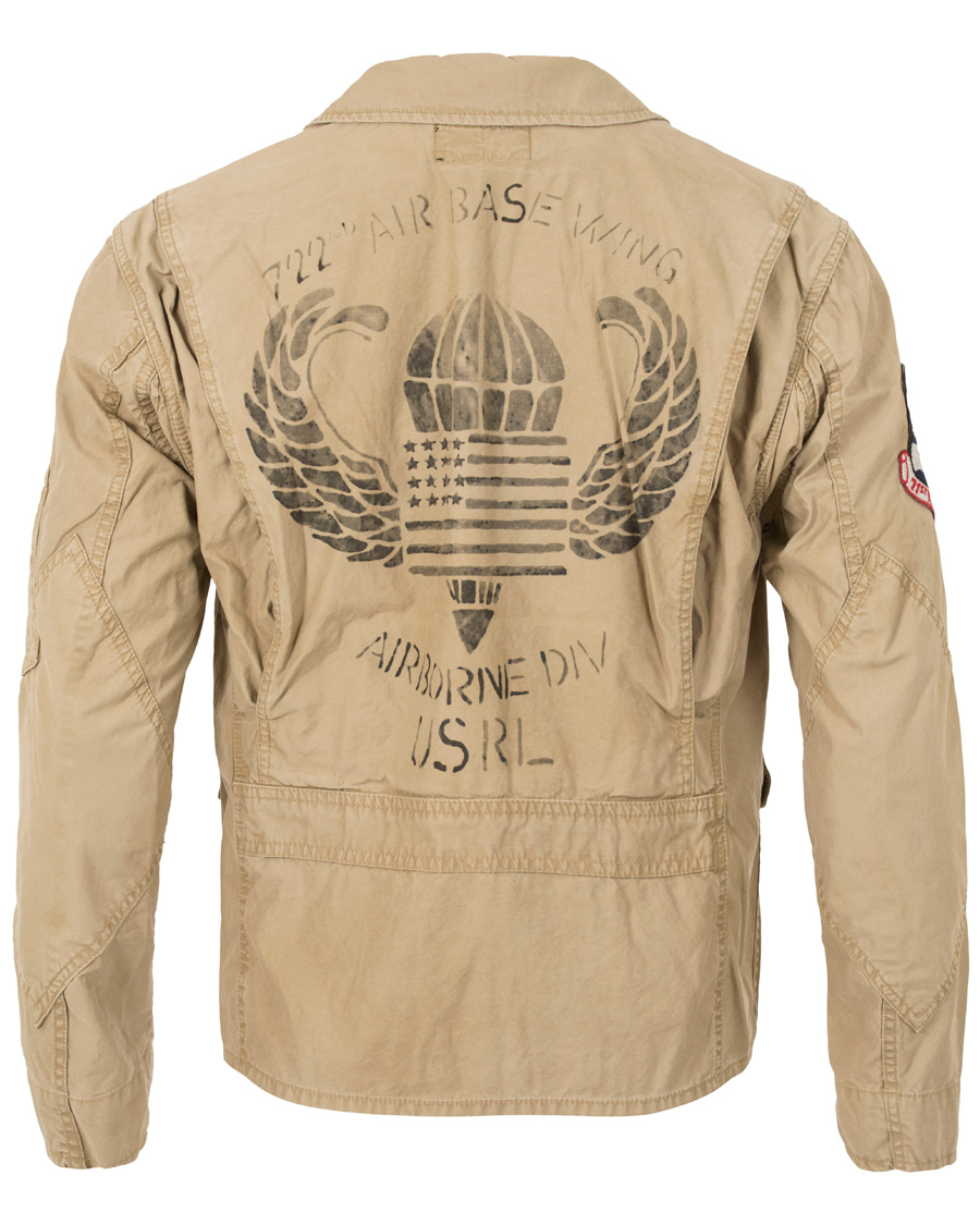 Polo Ralph Lauren Flight Jacket Gallery Tan hos CareOfCarl.no