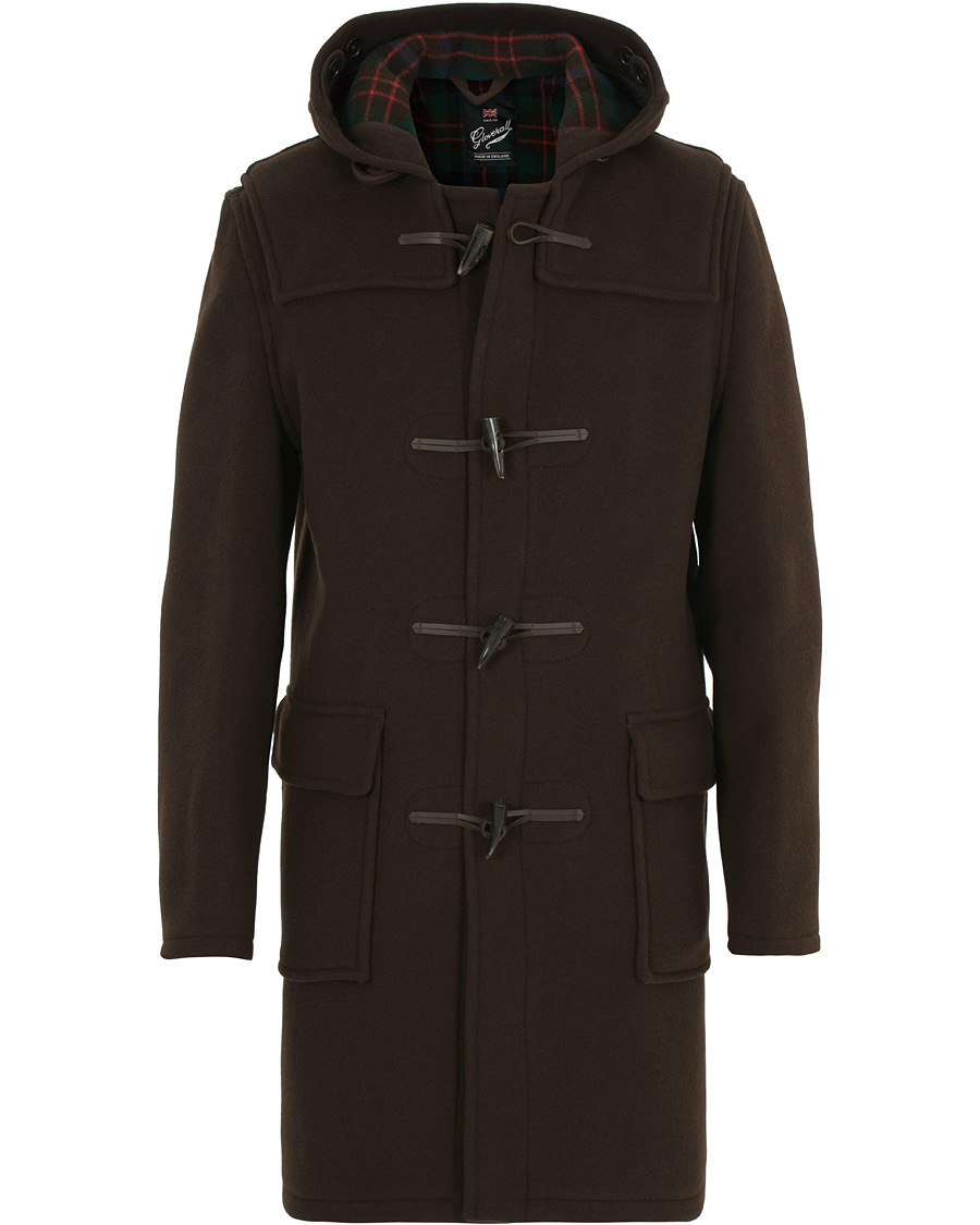 Gloverall Morris Duffle Coat Brown/Stewart hos CareOfCarl.no