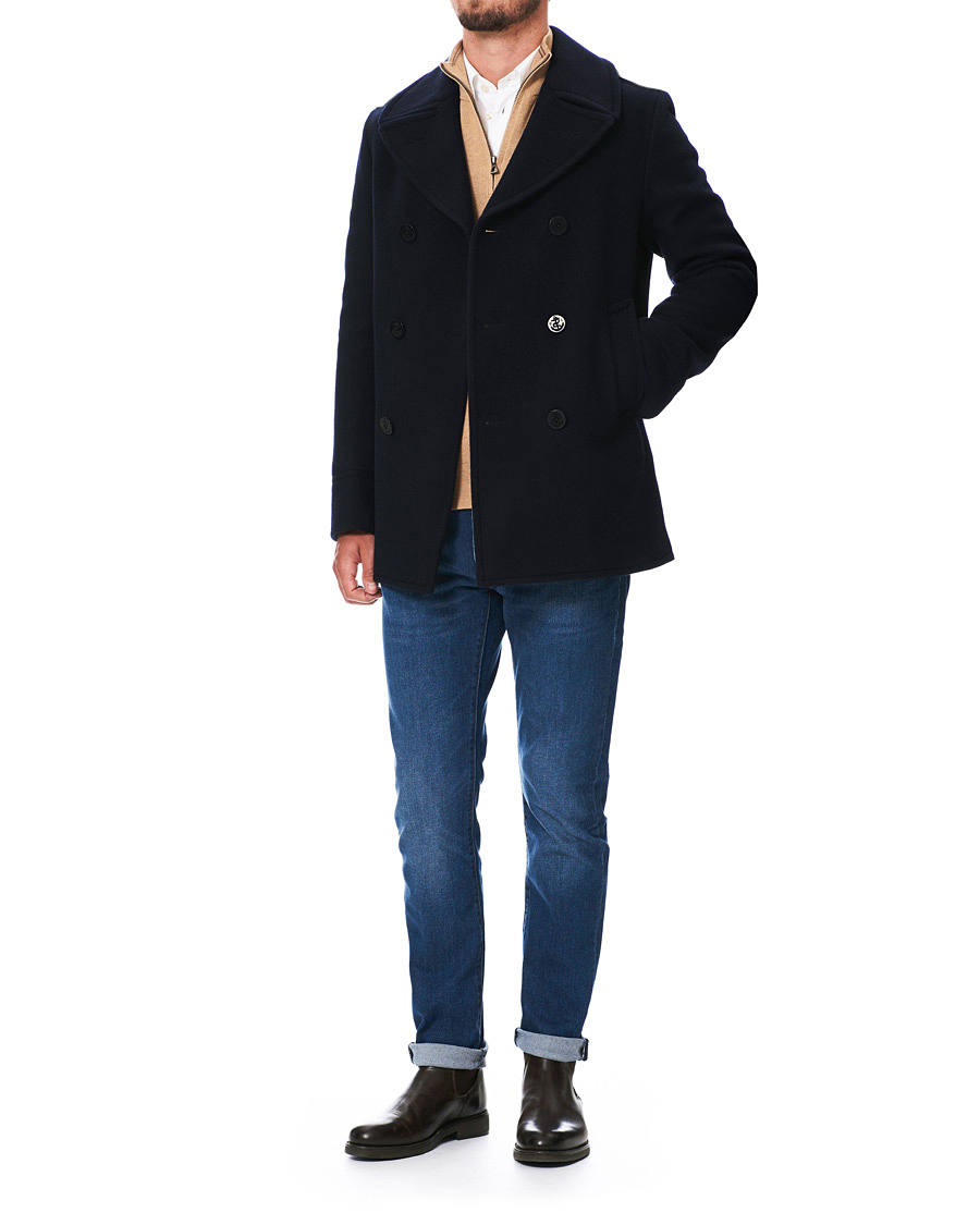Polo Ralph Lauren Wool Melton Peacoat Navy Navy hos CareOfCarl.no