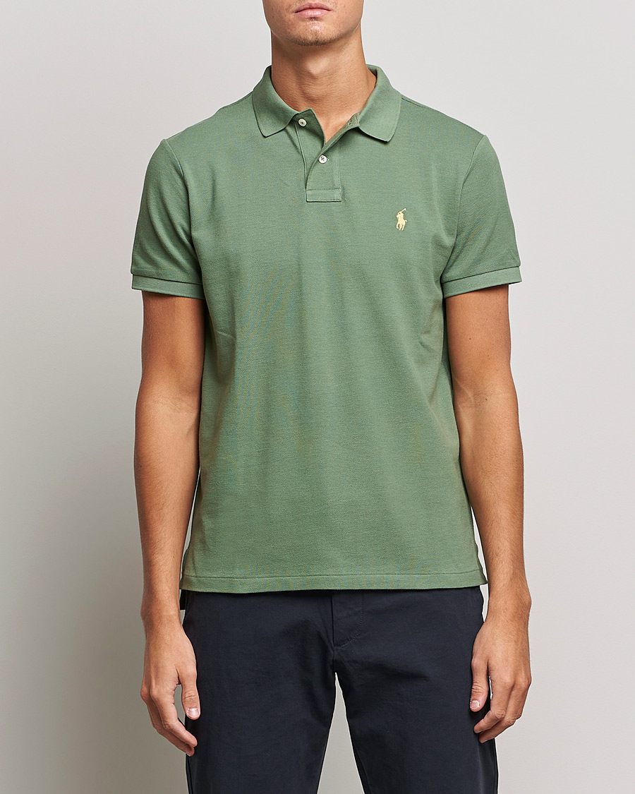 Polo Ralph Lauren Custom Slim Fit Polo Cargo Green hos CareOfCarl.no